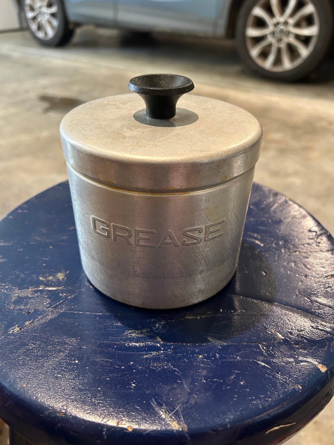 Vintage 50s Aluminum Grease Container - Etsy