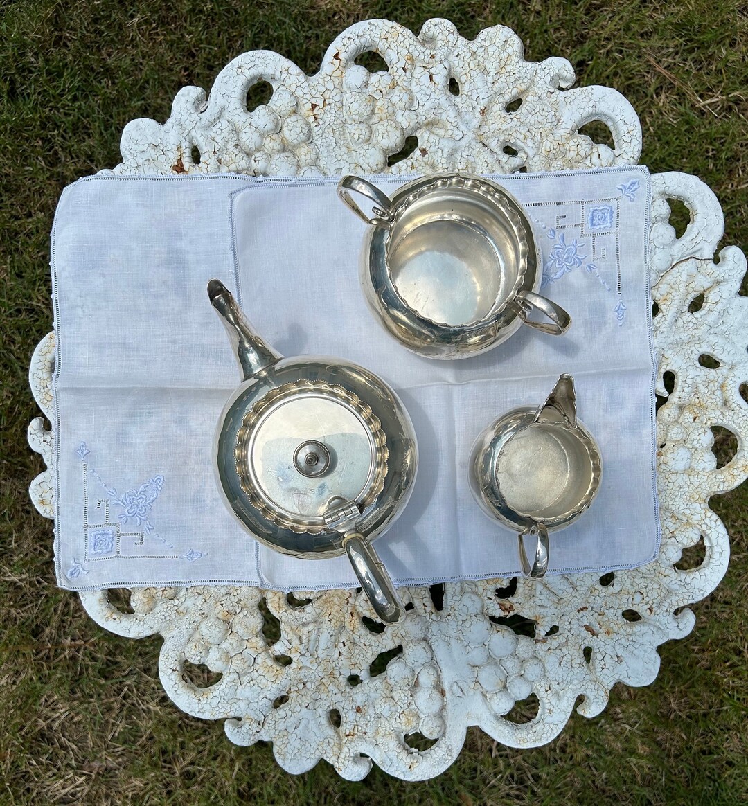 Silver Plated Hotel Tea Set - Etsy