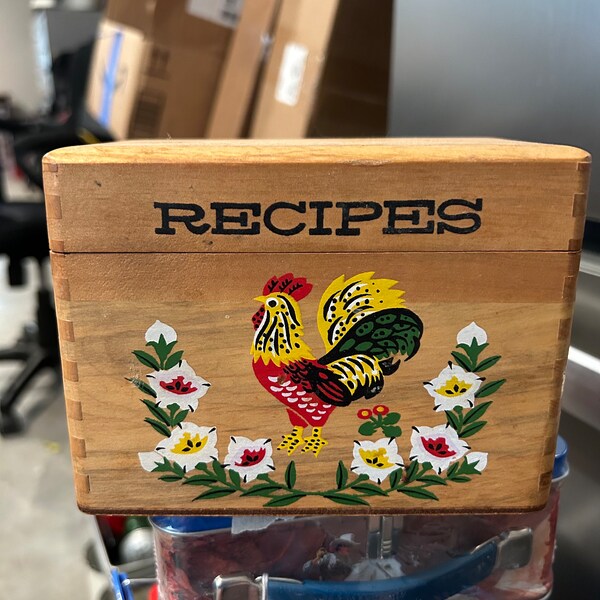 Recipe Card Box - Etsy