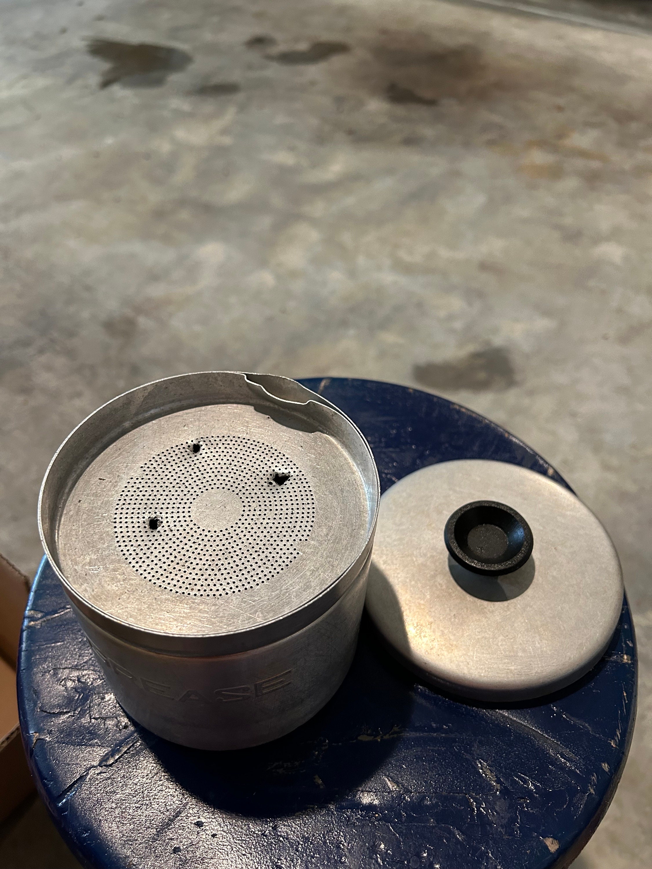 Vintage 50s Aluminum Grease Container - Etsy