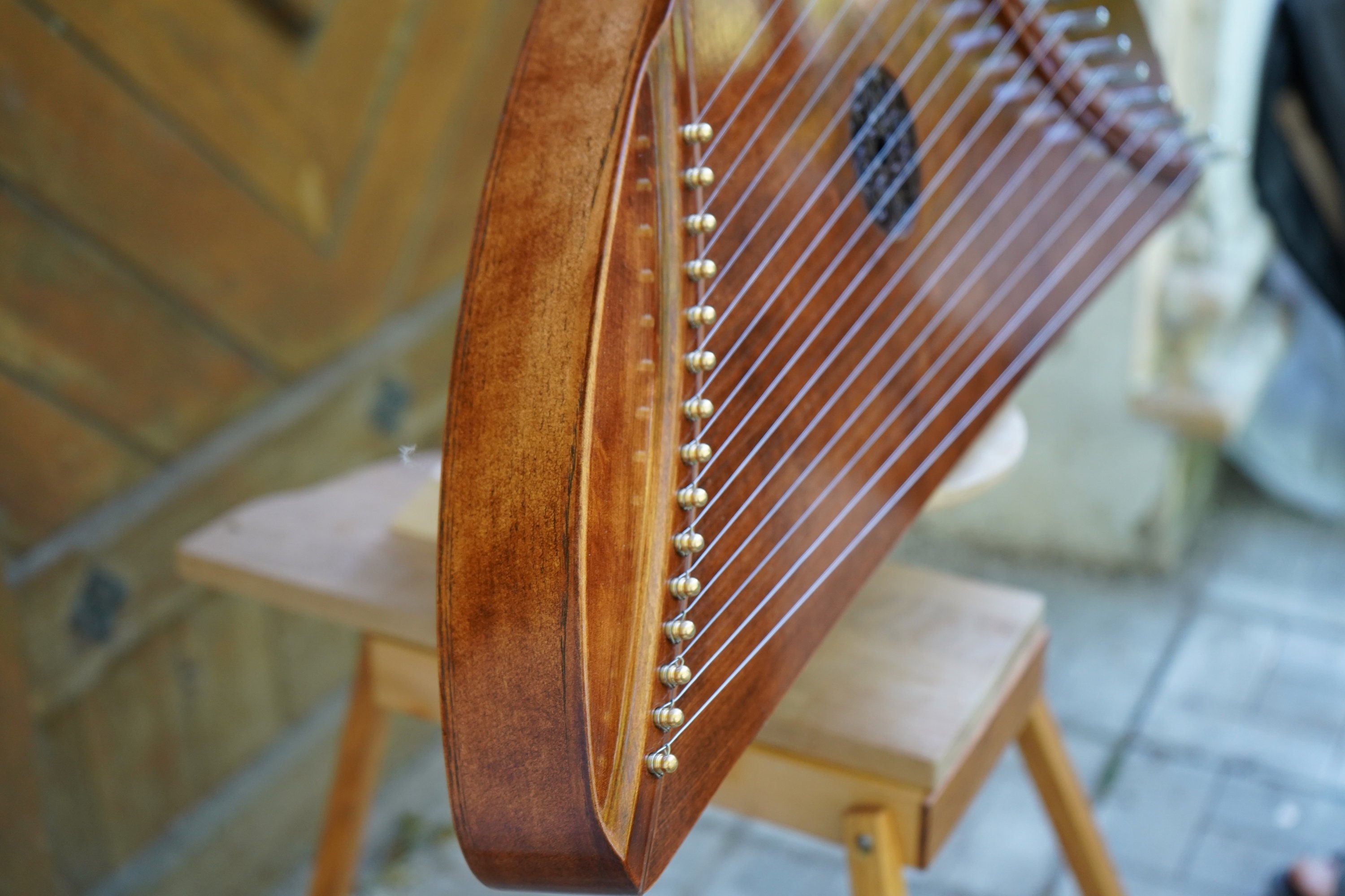 Gusli Harfe Lyre Gusli Kantele Psaltery Handgefertigtes | Etsy
