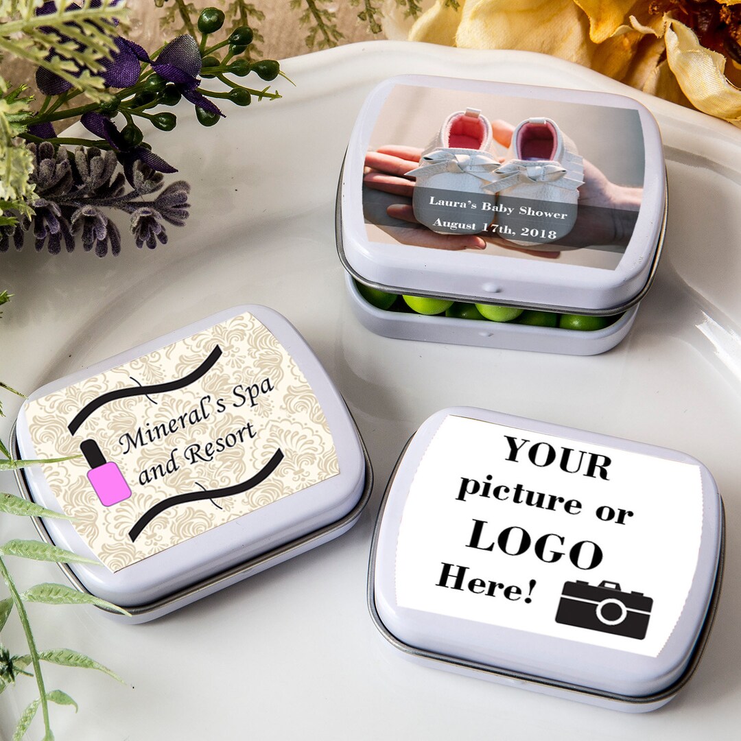 25 Personalized Custom Photo Rectangle Mint Tins Set of 25 - Etsy