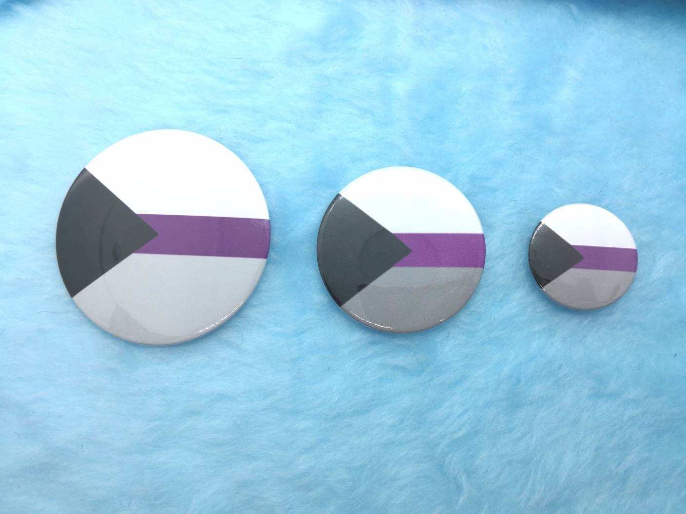 Demisexual Pride Flag Handpressed Button Badge 32mm, 58mm, 77mm - Etsy
