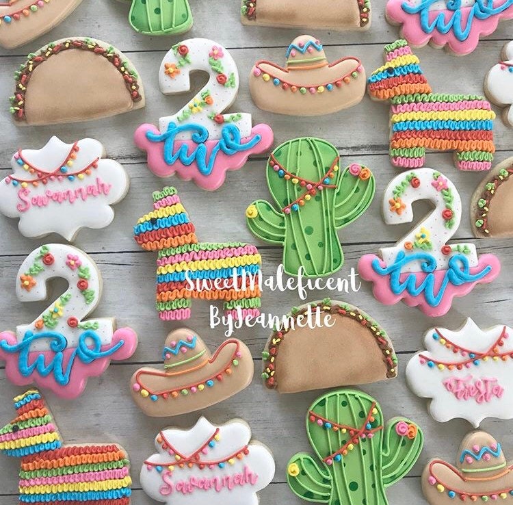 2 Dozen Fiesta Taco Twosday Cookies - Etsy