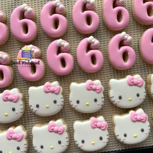 Hello Kitty Birthday Sugar Cookies - Etsy