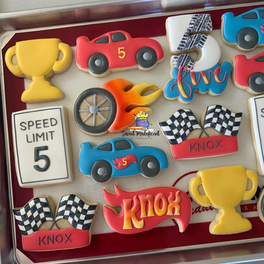 2 Dozen Hot Wheels Race Car Sugar Cookies - Etsy