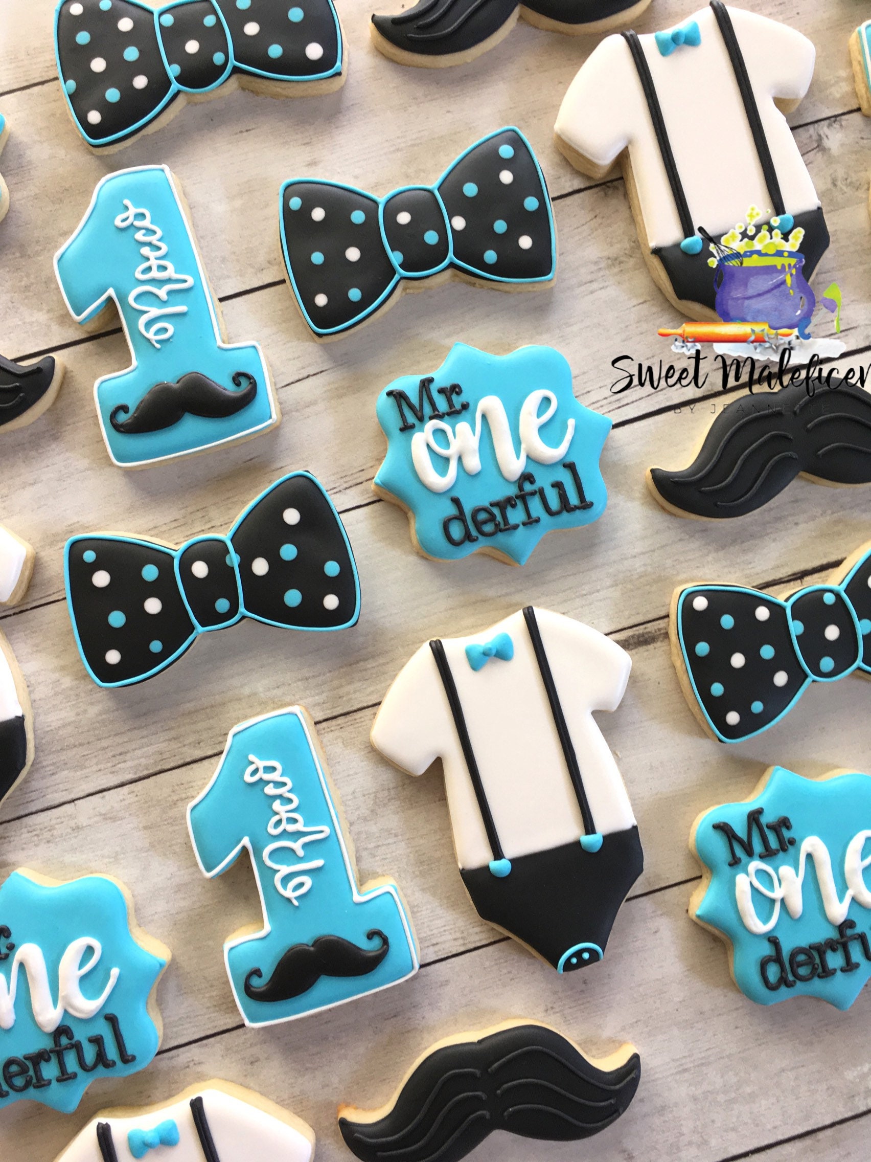 Mr. One-derful Cookies: 1st Birthday Favors, 2 Dozen - Etsy