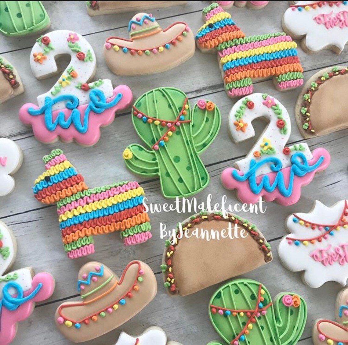 2 Dozen Fiesta Taco Twosday Cookies - Etsy