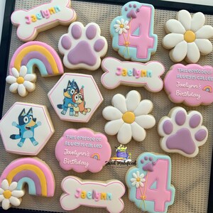 2 Dozen Birthday Blue Inspired Sugar Cookies - Etsy