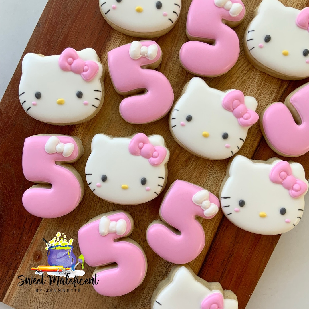 Hello Kitty Birthday Sugar Cookies - Etsy