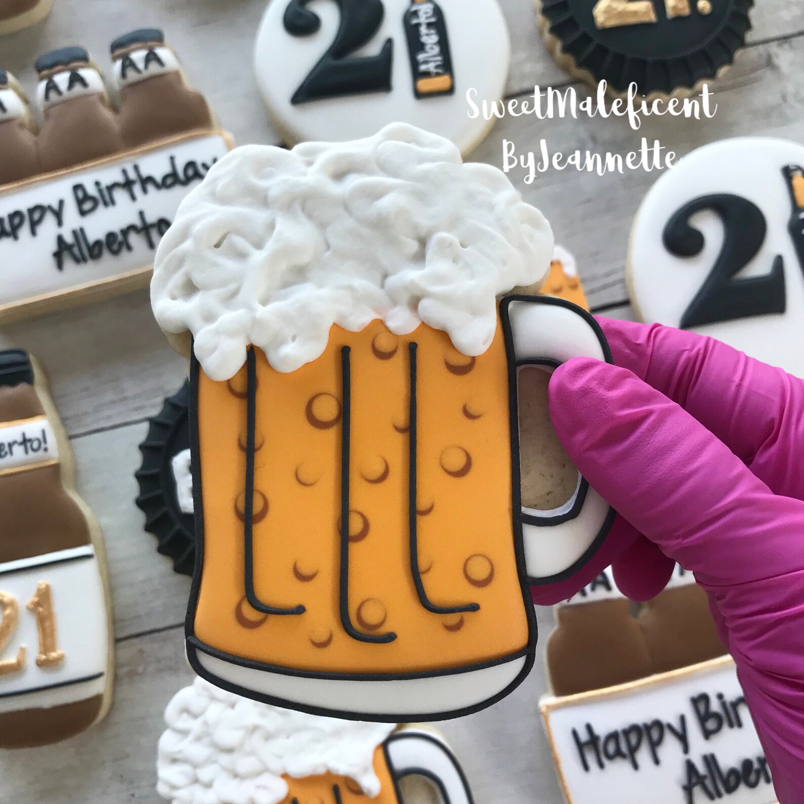 2 Dozen 21st Birthday Cookies Beer Cookie Favors | Etsy