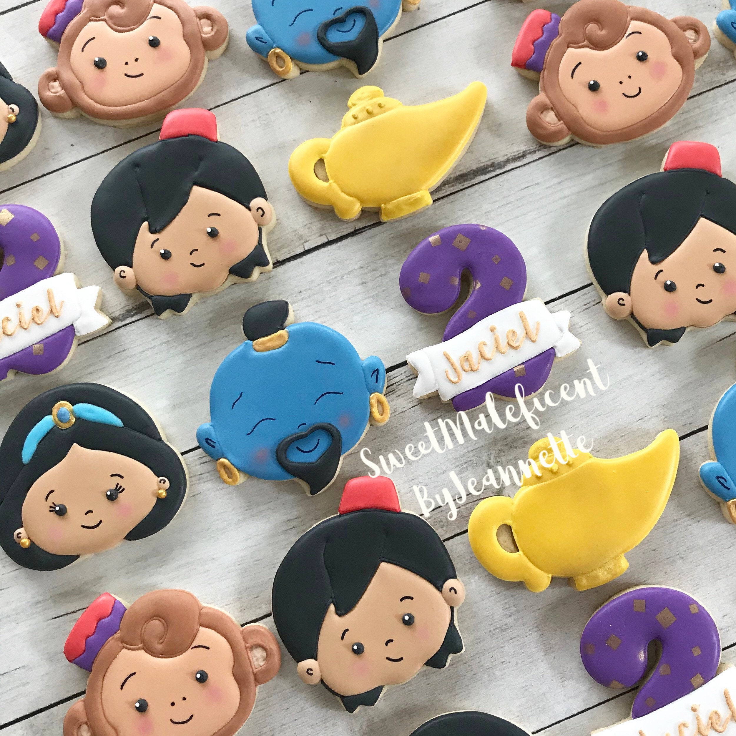 2 Dozen Aladdin Birthday Sugar Cookies Aladdin Cookies - Etsy