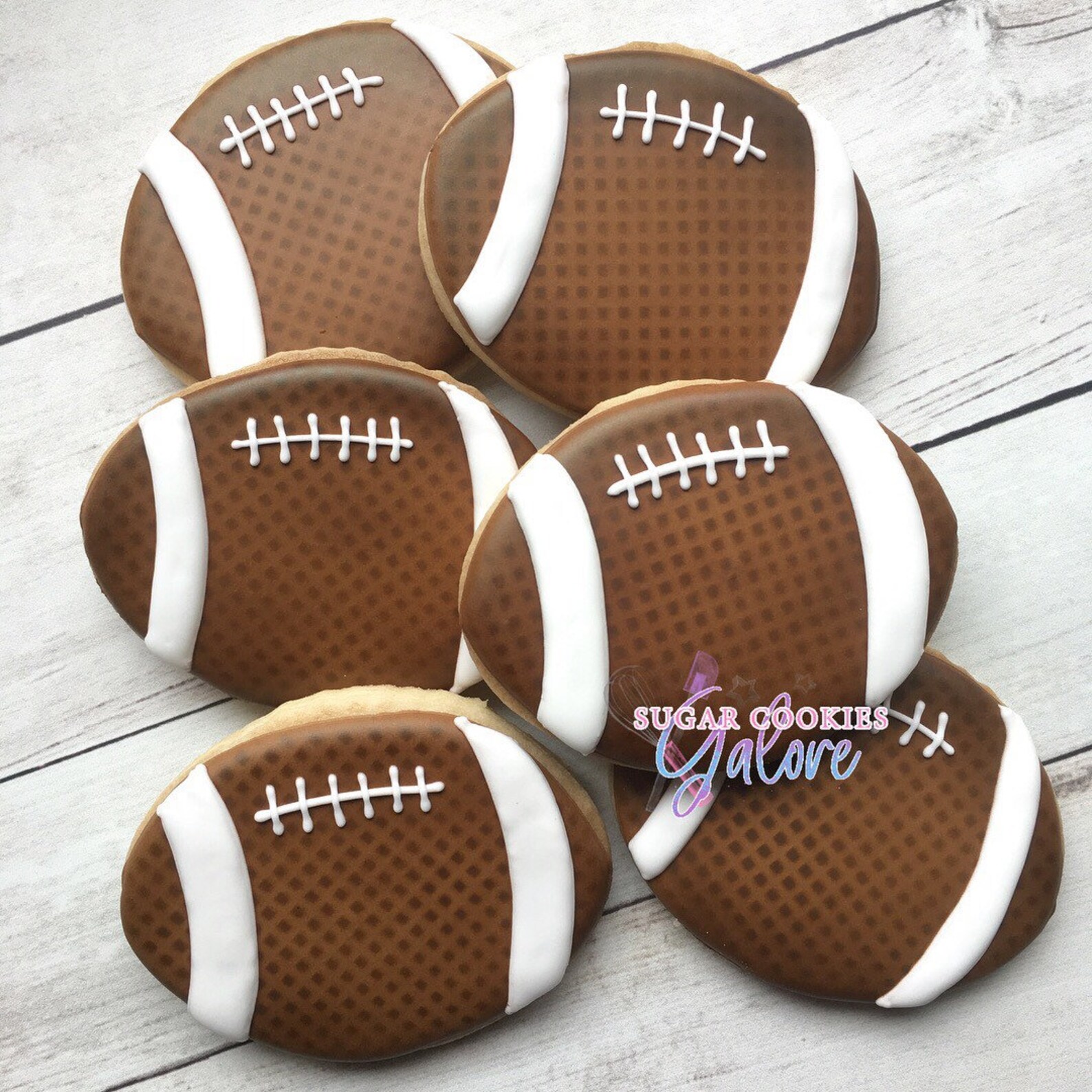 2 Dozen Football Birthday Decorated Sugar Cookies -athlete - Football ...