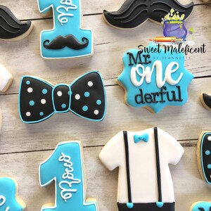 Mr. One-derful Cookies: 1st Birthday Favors, 2 Dozen - Etsy