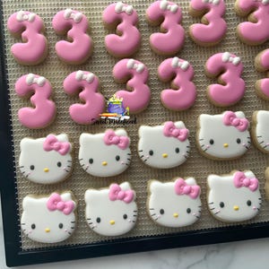 Hello Kitty Birthday Sugar Cookies - Etsy
