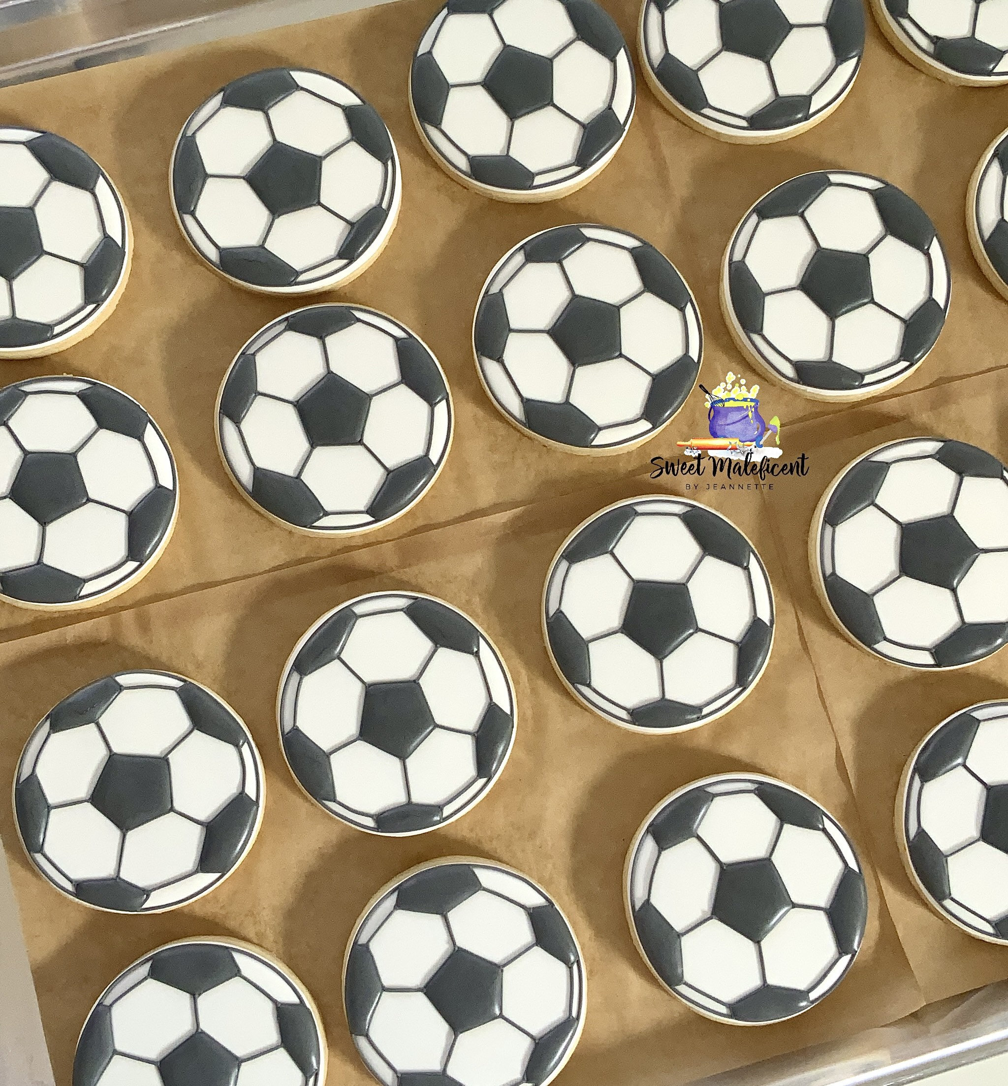 Soccer Ball Cookie Template