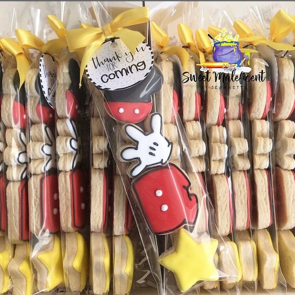 Mickey Mouse Cookies - Etsy