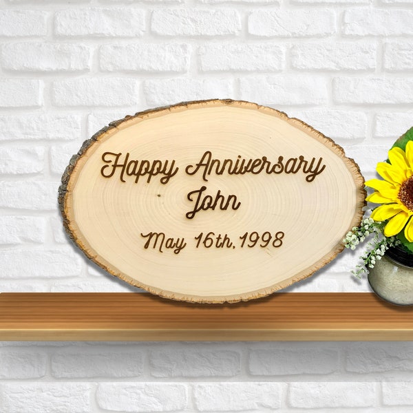 Engraved Wood Slice Plaque - Etsy