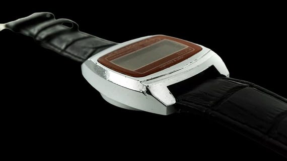 Early vintage LCD watch Electronica 5 retro digital w… - Gem