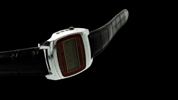 Early vintage LCD watch Electronica 5 retro digital w… - Gem