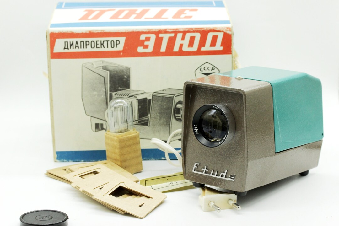 Vintage Overhead Projector Complete Set Metal Alloy Etud USSR With ...