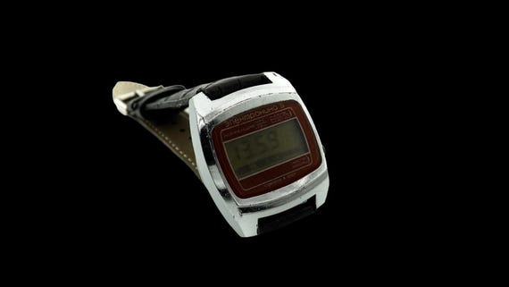 Early vintage LCD watch Electronica 5 retro digital w… - Gem