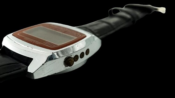 Early vintage LCD watch Electronica 5 retro digital w… - Gem