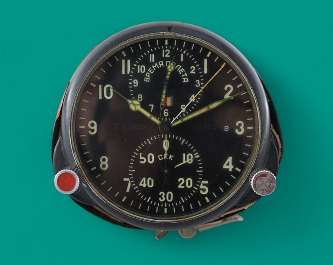 Vintage Soviet Air Force Cockpit Clock (achs-1 ) for Su/mig B - Etsy
