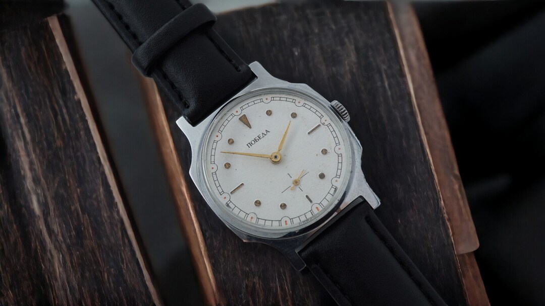 Vintage Watch Pobeda 2602 Dress Watch ZIM 15 Jewels Soviet Mechanical ...