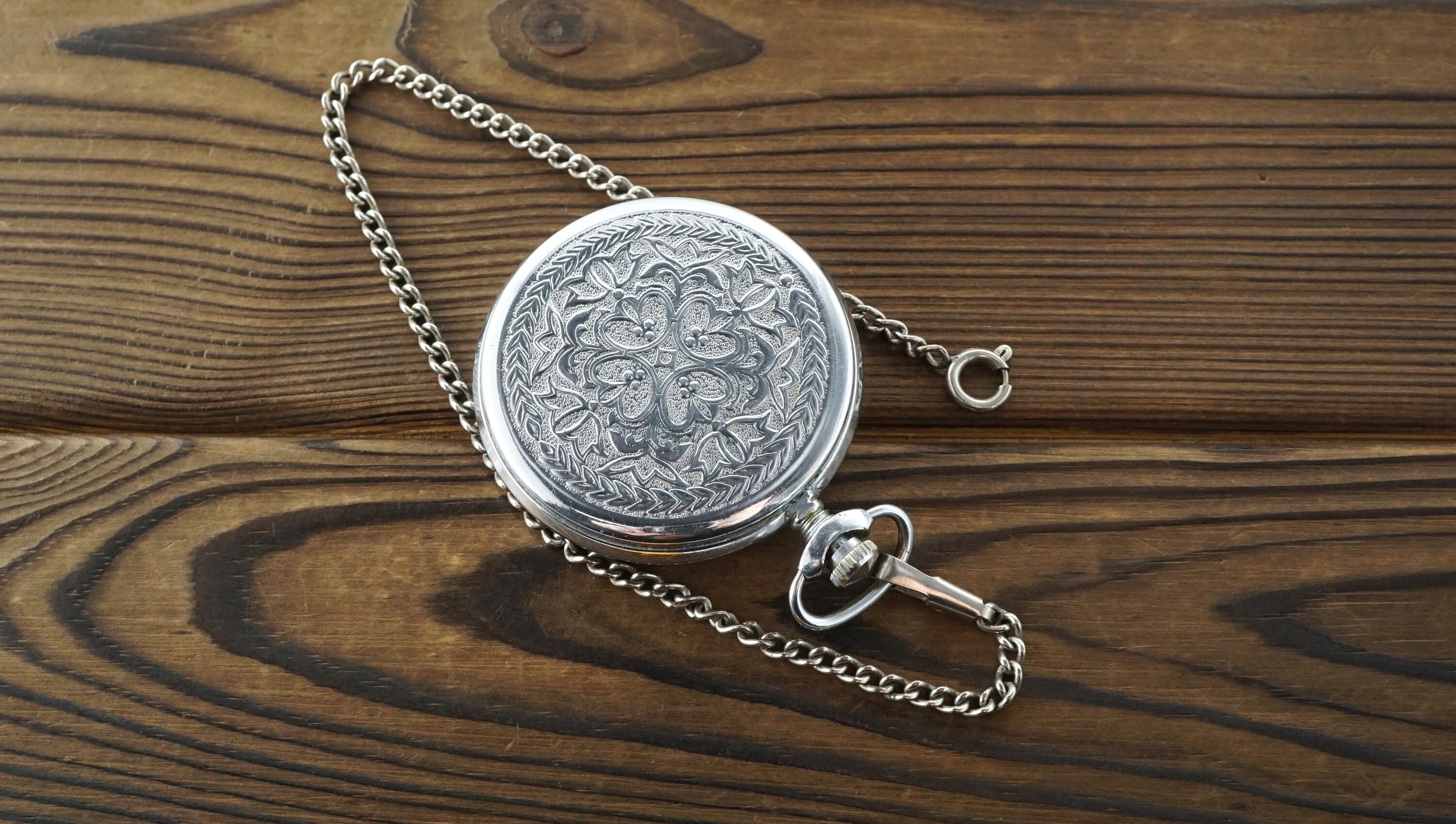 Vintage Soviet Mechanical Double Hunter Pocket Watch Molnija 3602 ...