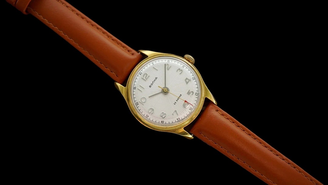 Vintage Mechanical Dress Watch Men's Soviet Precision Wristwatch Vostok ...