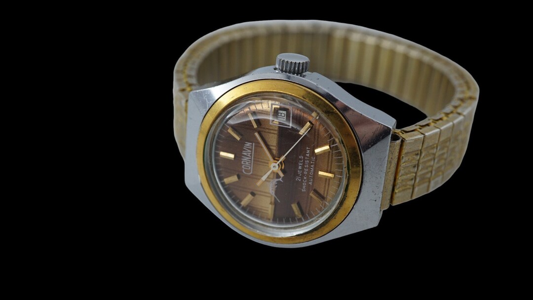 Vintage Automatic Ladies Watch Luch Cornavin Dolphin Cal.1816 21 Jewels ...