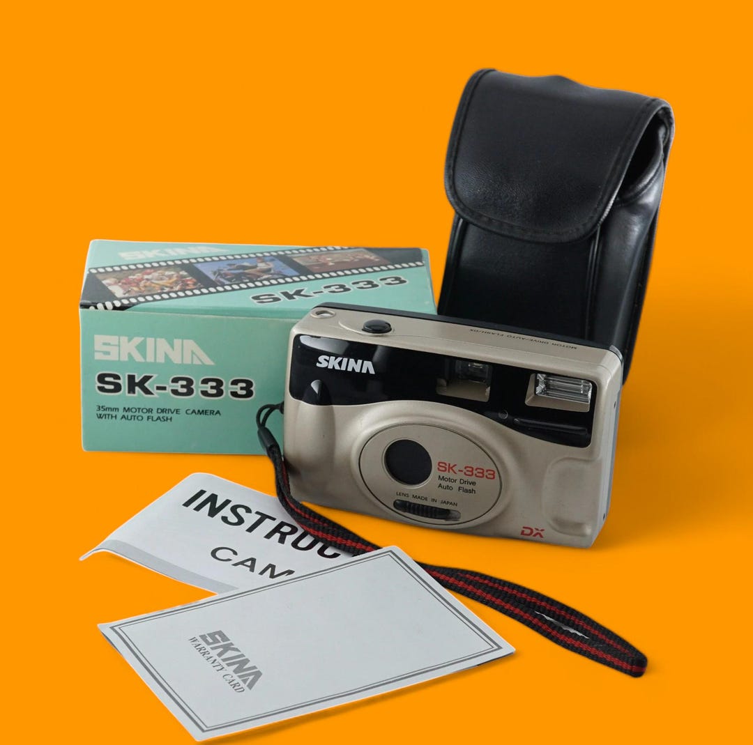 Skina SK 333 Compact Camera 35mm Film Vintage Camera, Battery Included ...