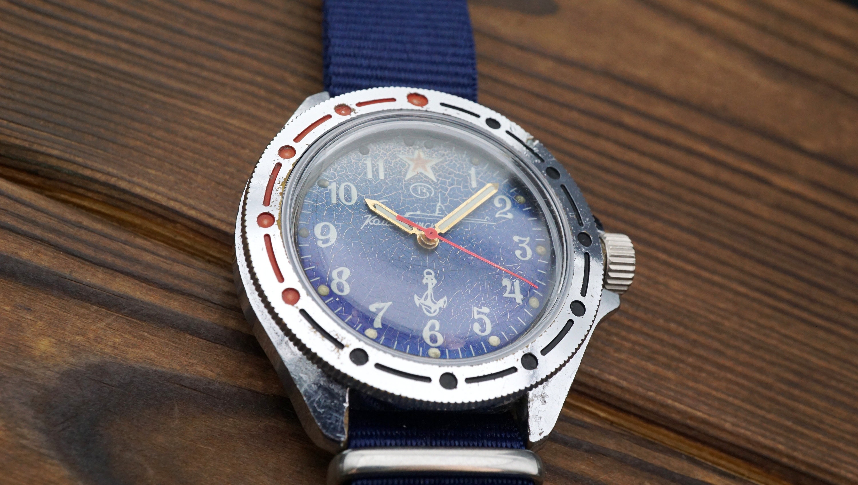 Vintage Soviet Military Watch Vostok Komandirskie 17 Jewels Submarine ...