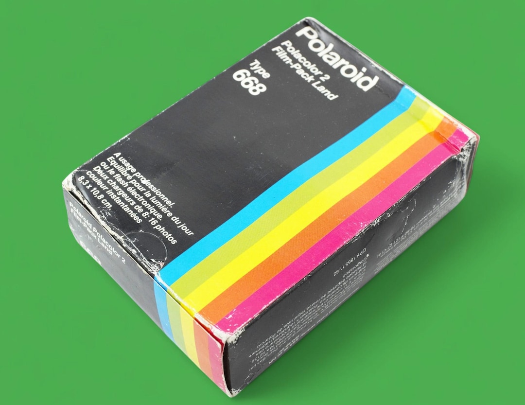 Polaroid Polacolor 2 Type 668 Film Pack Land Film Expired 1987 Factory ...