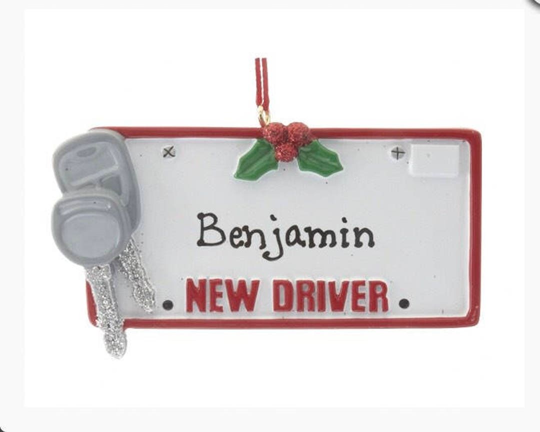 New Driver License Plate Ornament - Etsy