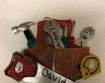 Handyman Tool Wood Christmas Ornament CHR107 - Etsy