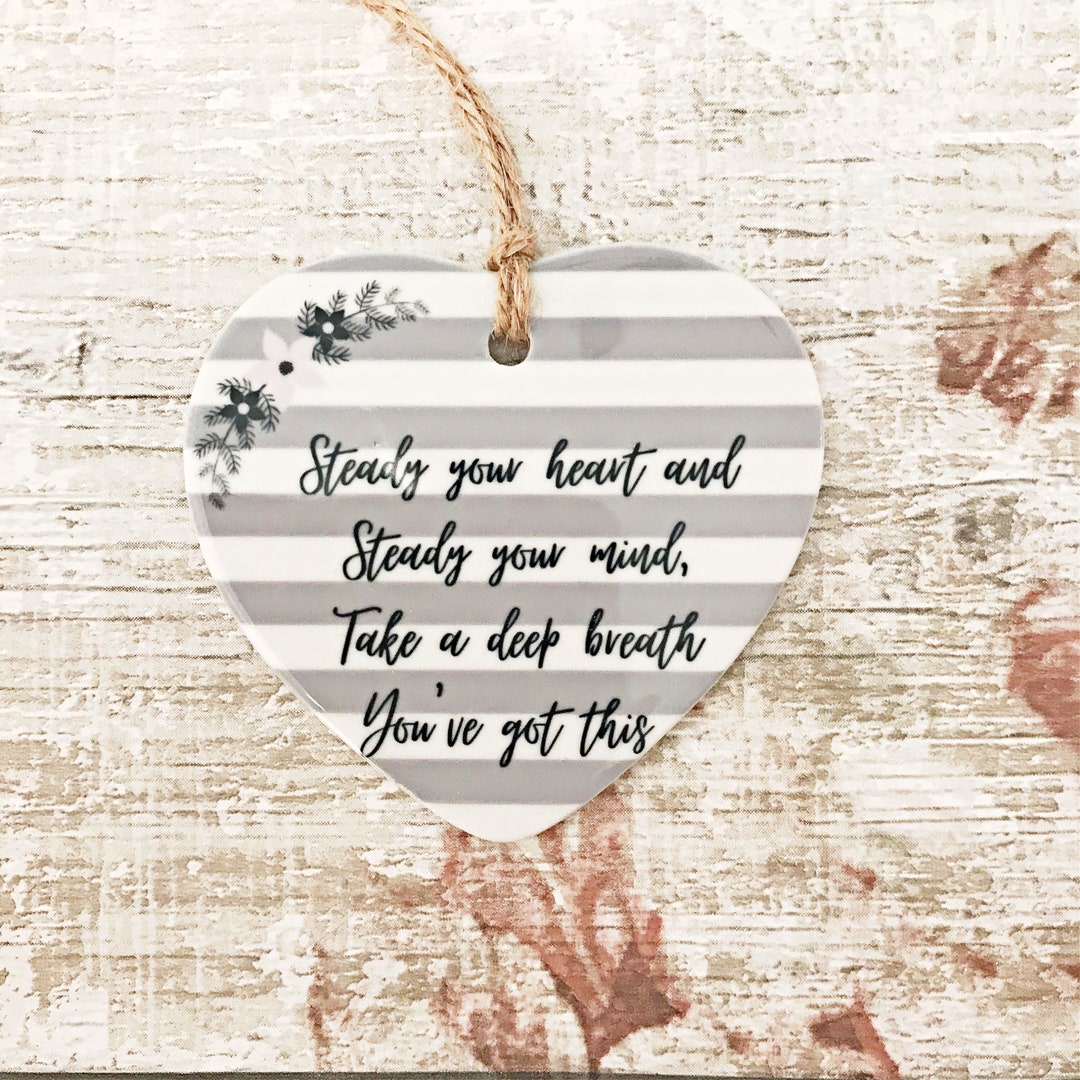 You've Got This Ceramic Heart Stay Strong Signs Thank - Etsy UK