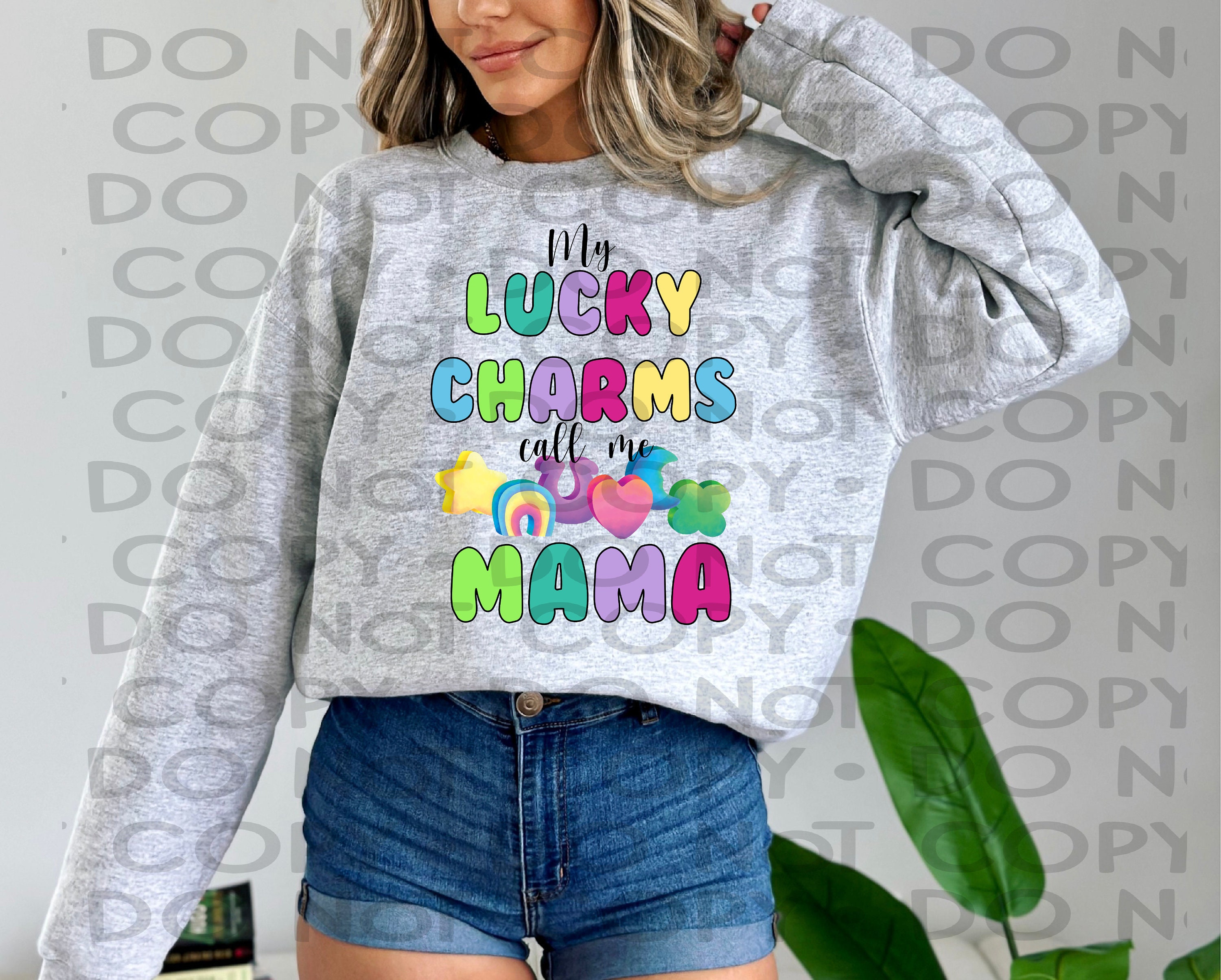 My Lucky Charms Call Me Mama PNG. Digital File - Etsy
