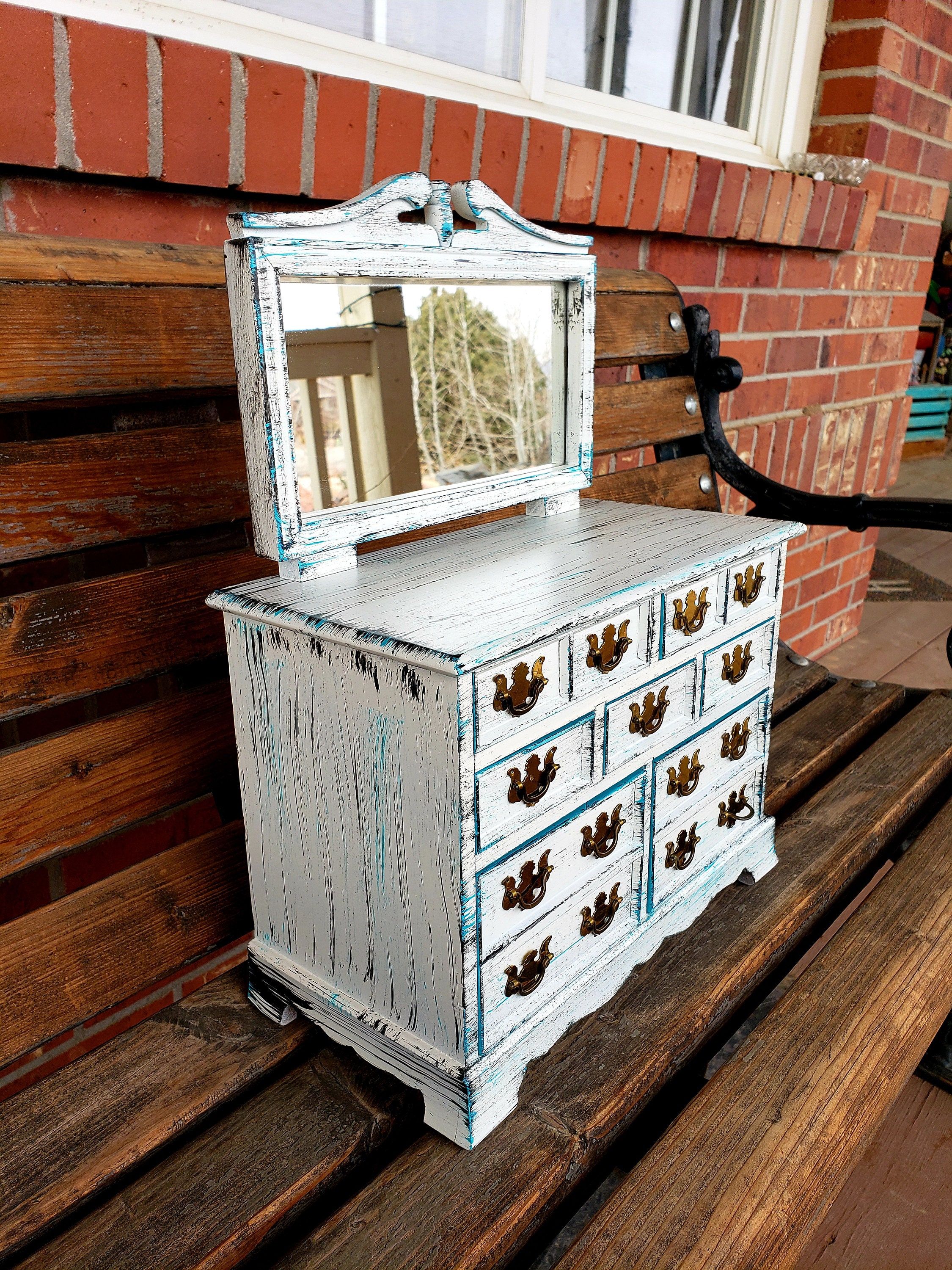 Rustic Jewelry Box Shabby Chic Jewelry Box Farm Décor - Etsy