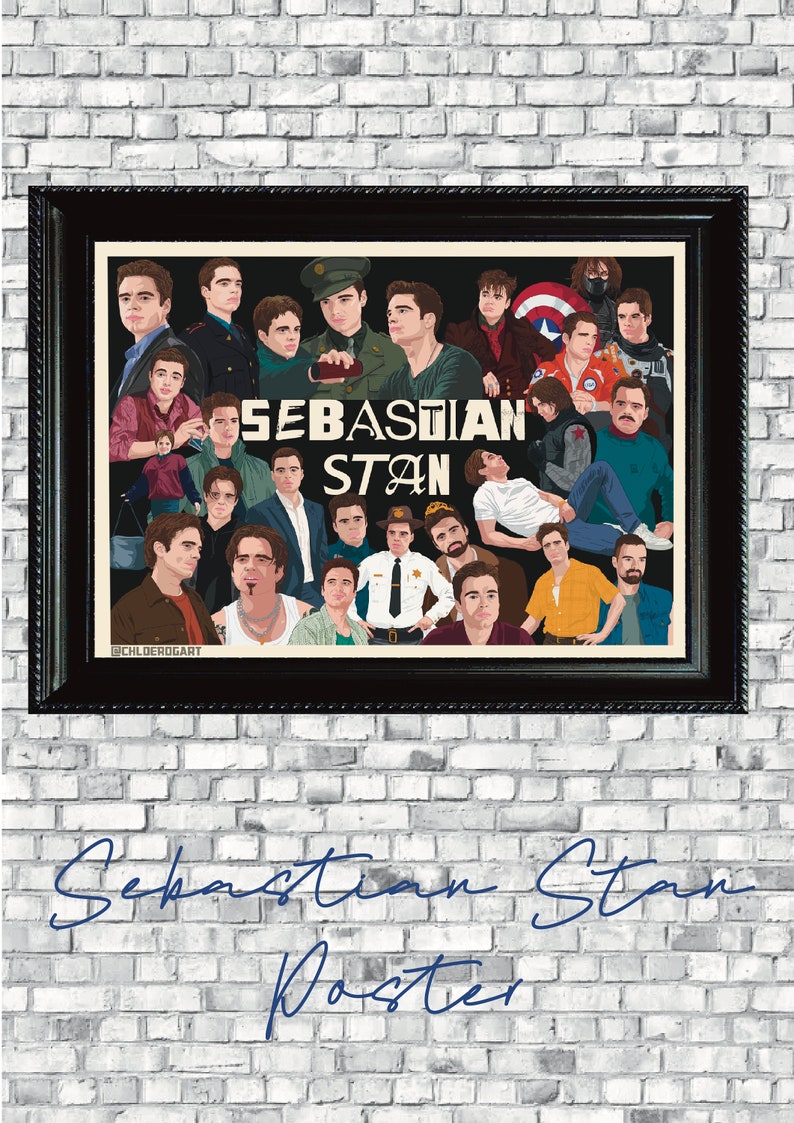 Sebastian Stan A3 Poster Prints - Etsy UK