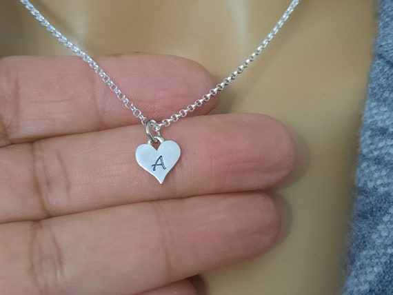 Letter a necklace sterling silver store