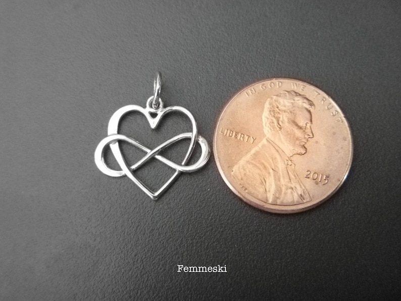 INFINITE LOVE Infinity Heart Necklace or Charm Best - Etsy
