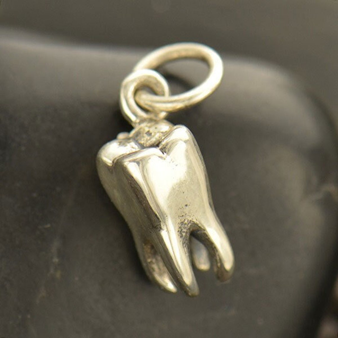 Dentist Necklace Tooth Necklace Silver Tooth Charm Gift for - Etsy
