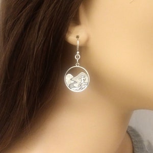 Trail Running Girl Earrings Runner Earrings Outdoor Jewelry Gift for ...