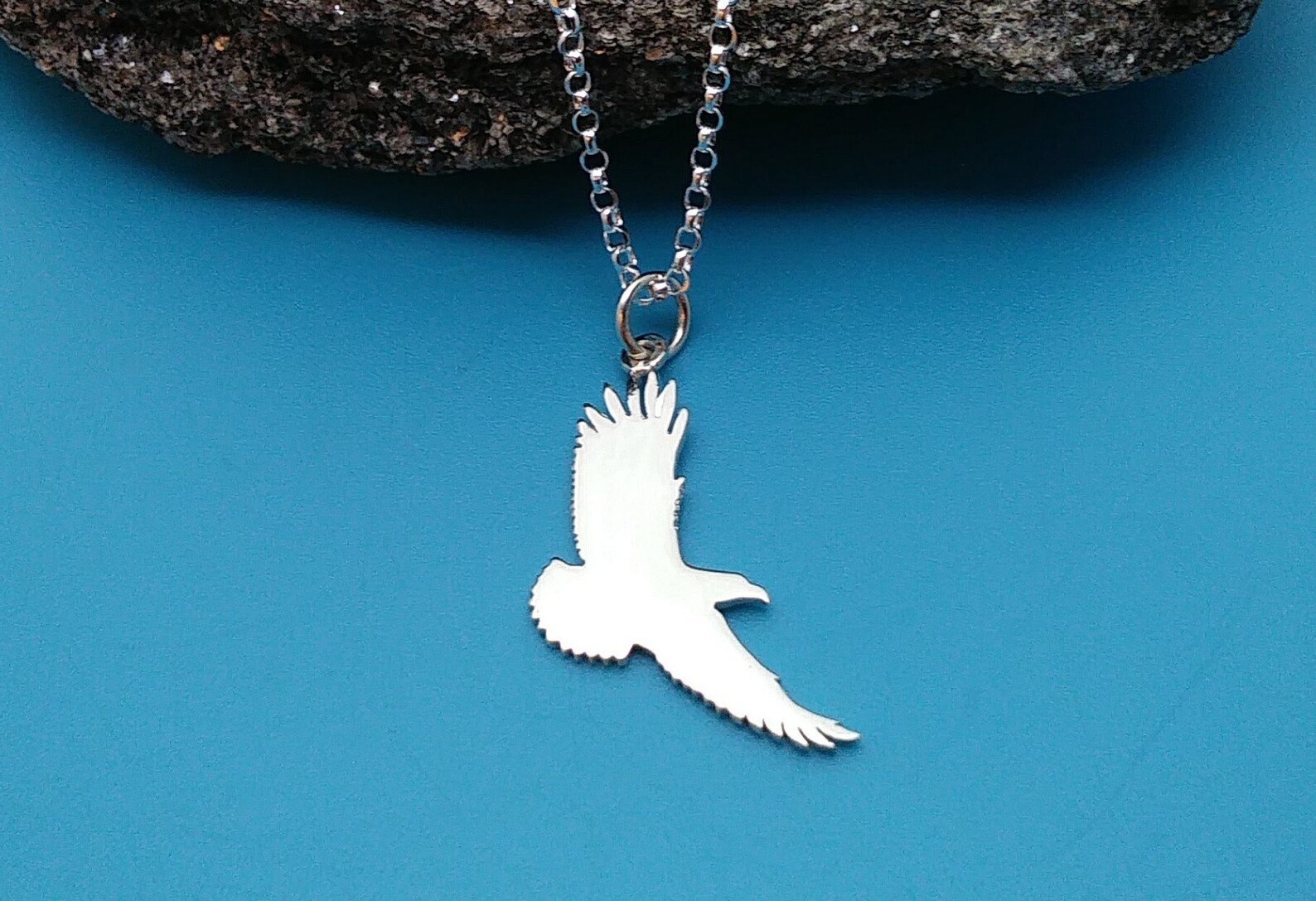 SOAR HIGH Eagle Necklace Message Card of Strength Focus and - Etsy