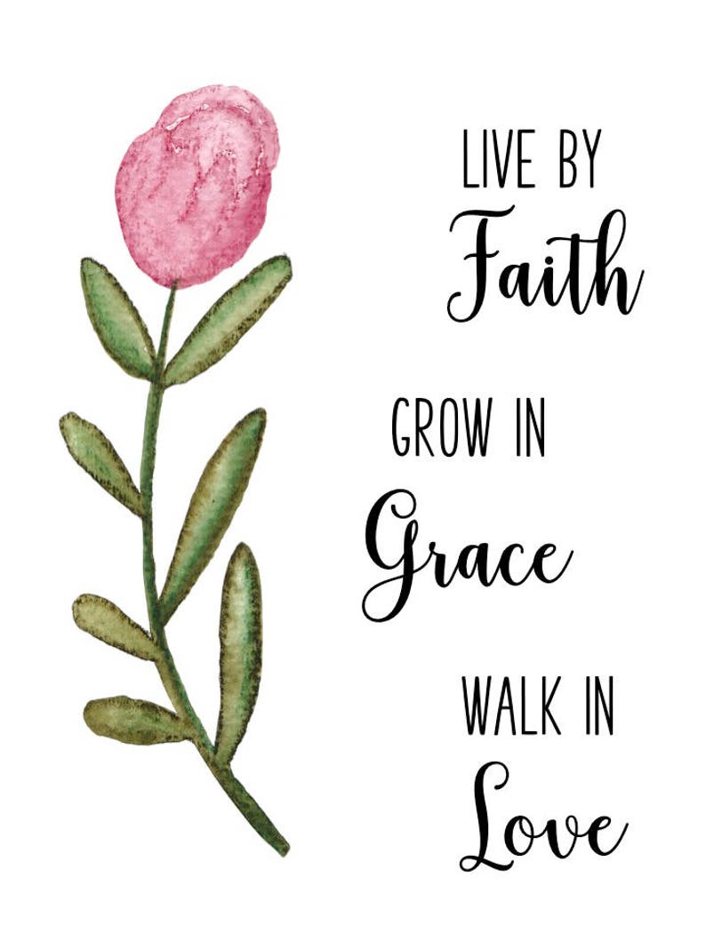 Faith, Grace, Love Printable - Etsy