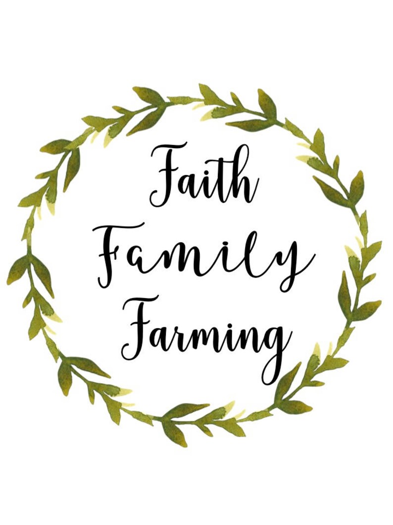 Faith Family Farming Wreath Printable - Etsy