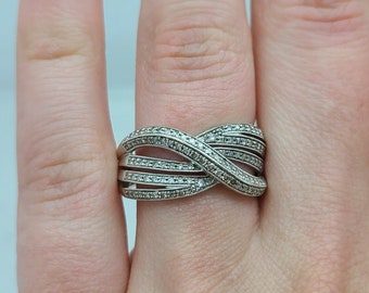 Diamond Chip Ring - Etsy