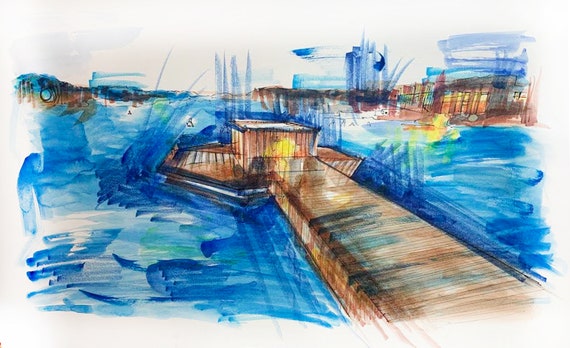 Drawings Of A Lagoon